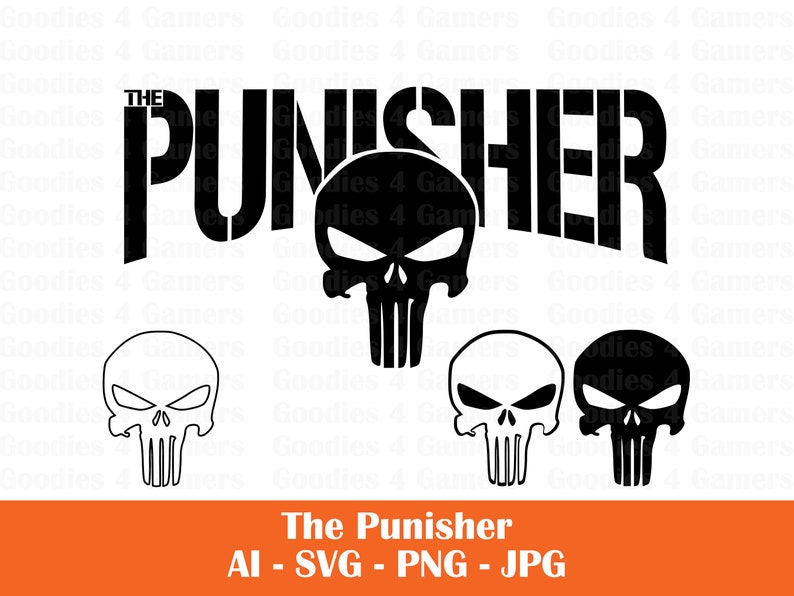 Punisher SVG Punisher Skull Svg Skull Svg Super Hero - Etsy