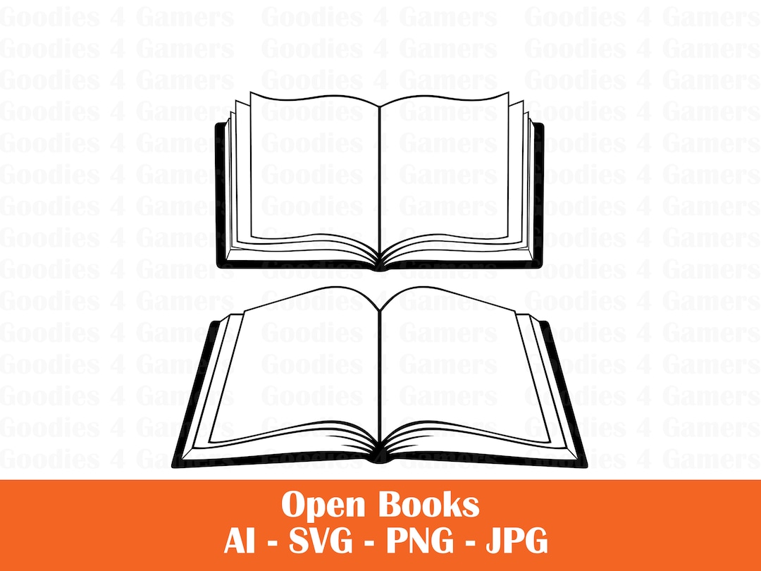 Open Book Svg Book SVG Reading Book Back to School - Etsy UK