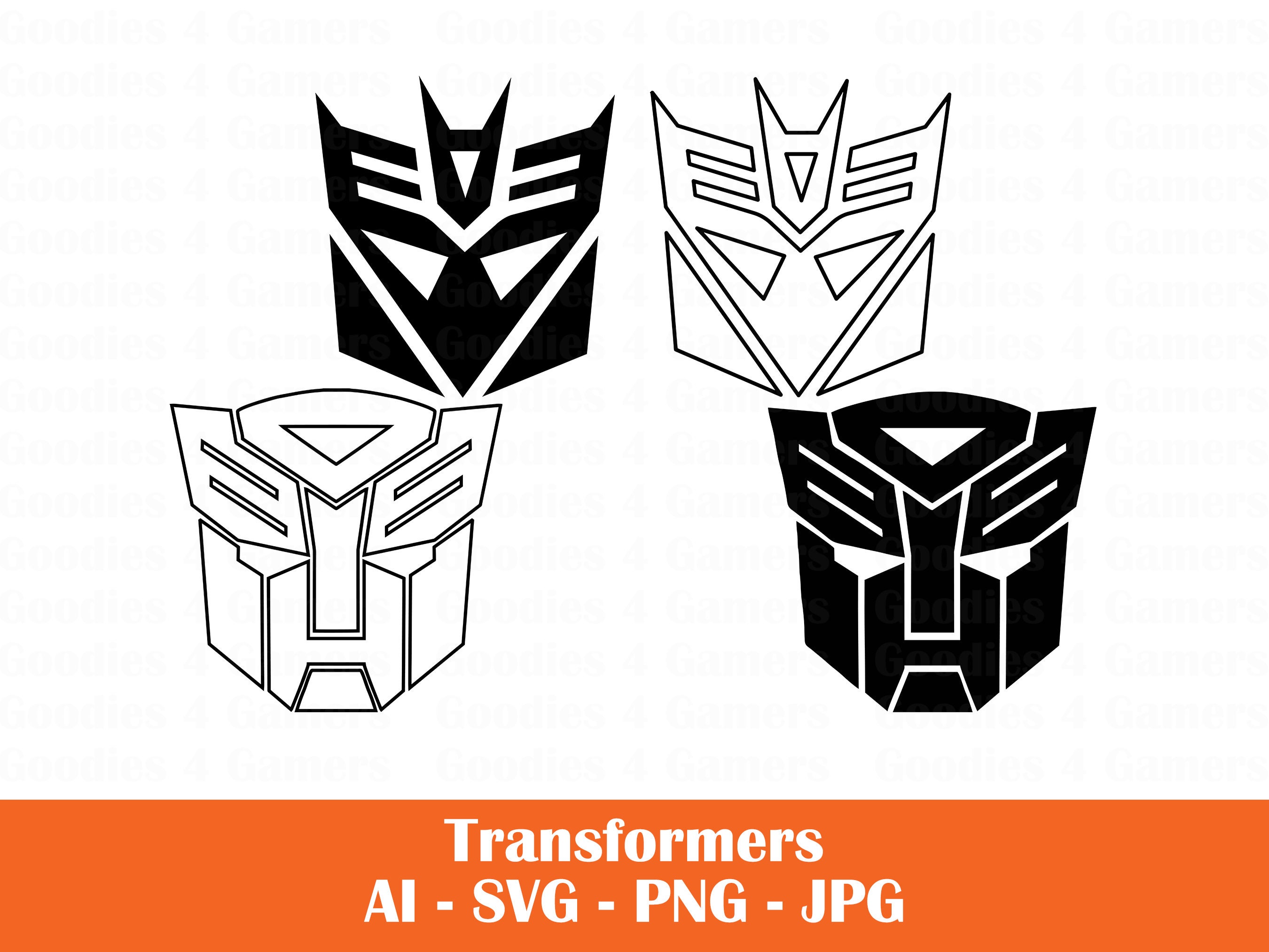 Transformers SVG Vector Cricut Cut File Clipart Autobot, 50% OFF