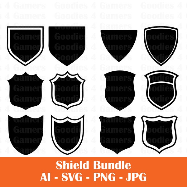 Shield Svg - Etsy