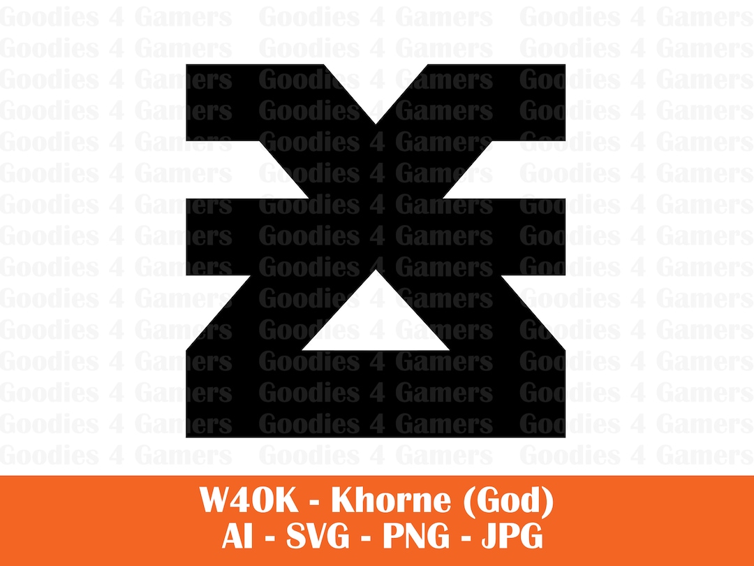W40k Khorne Symbol SVG File Digital Download Digital - Etsy