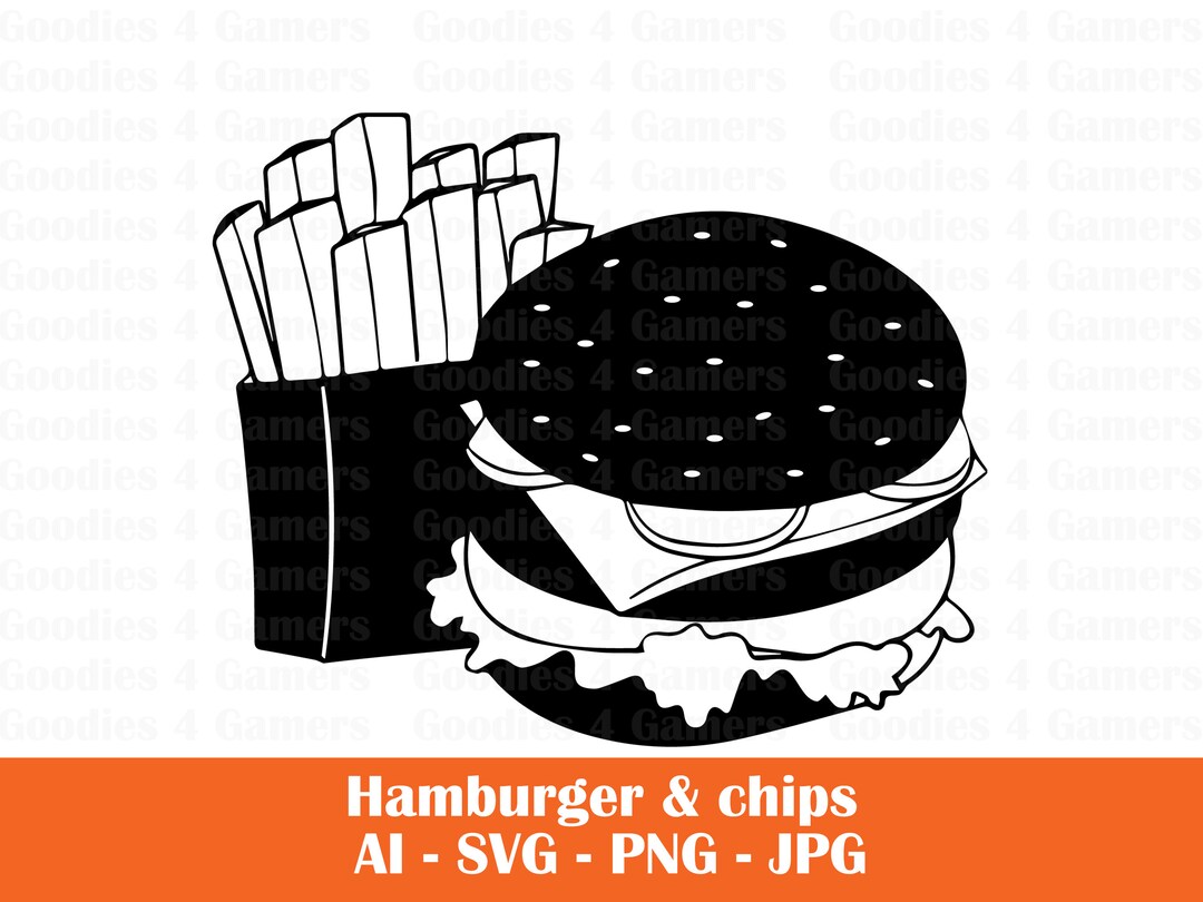 Hamburger Svg Cheeseburger SVG Burger SVG Fast Food - Etsy