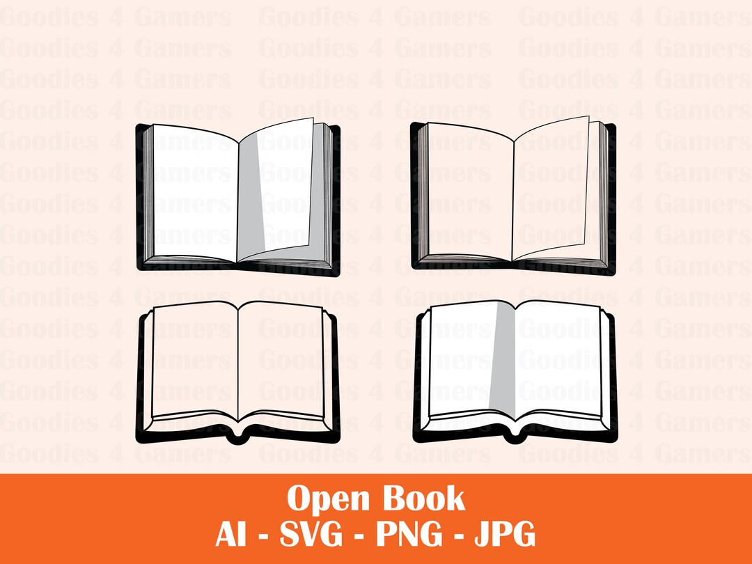Open Book Svg Book SVG Reading Book Back to School - Etsy
