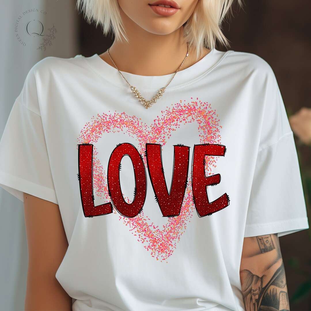 Valentines Day Love Heart PNG Sublimation Design (digital Download) - Etsy