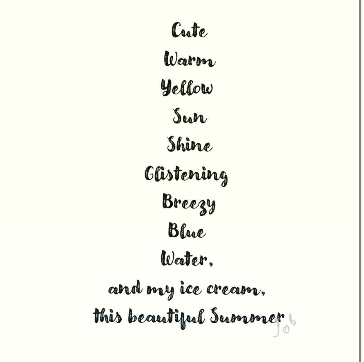 Imagery Poems About Summer