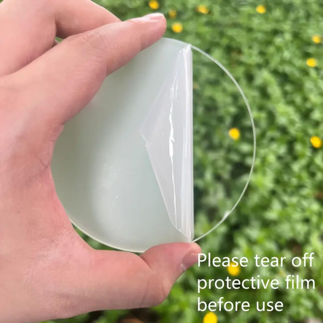 Clear Acrylic Placemat, Round Worktop Protector, Heat Resistant - Etsy