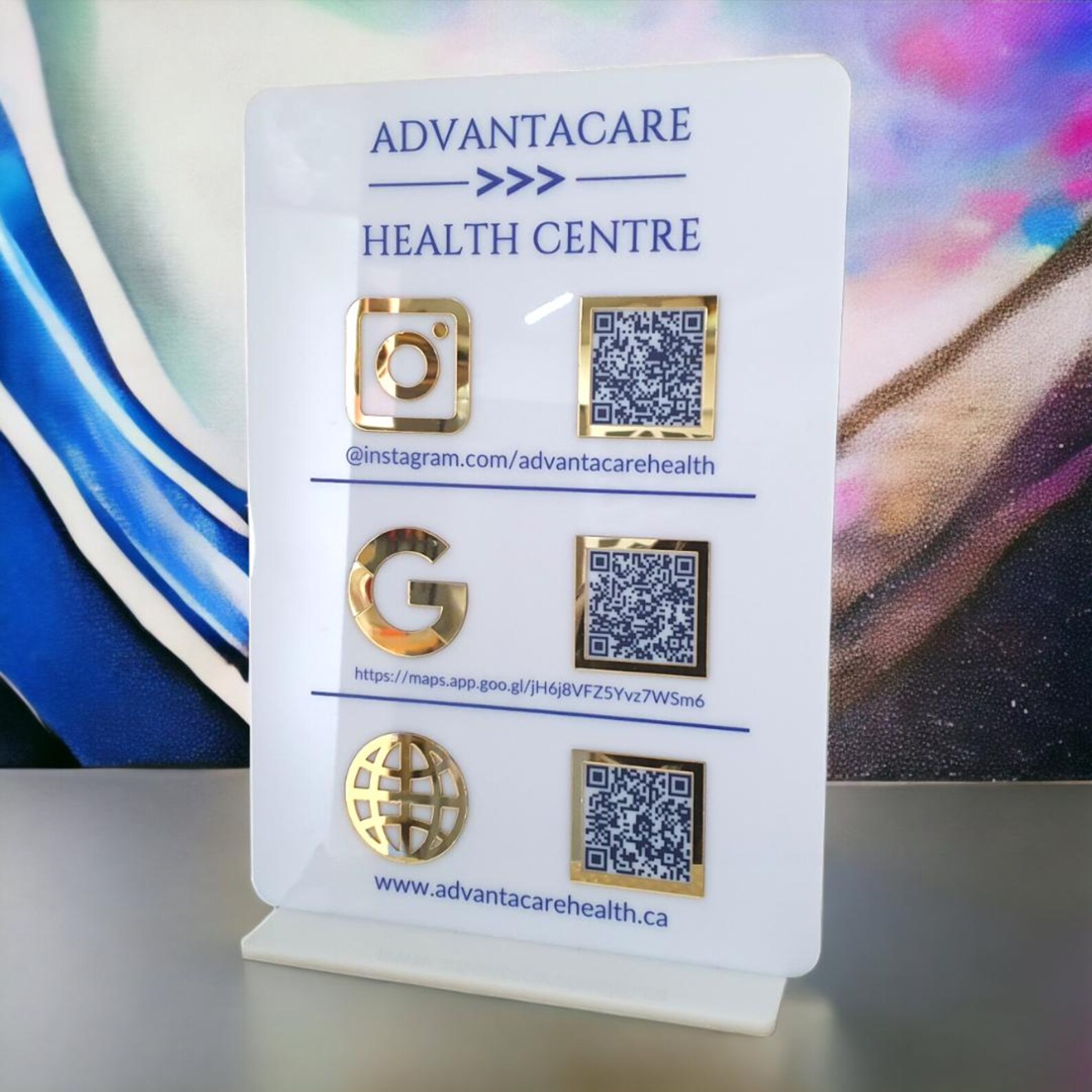 Custom QR Code Business Sign, Social Media Display (A4) - Etsy