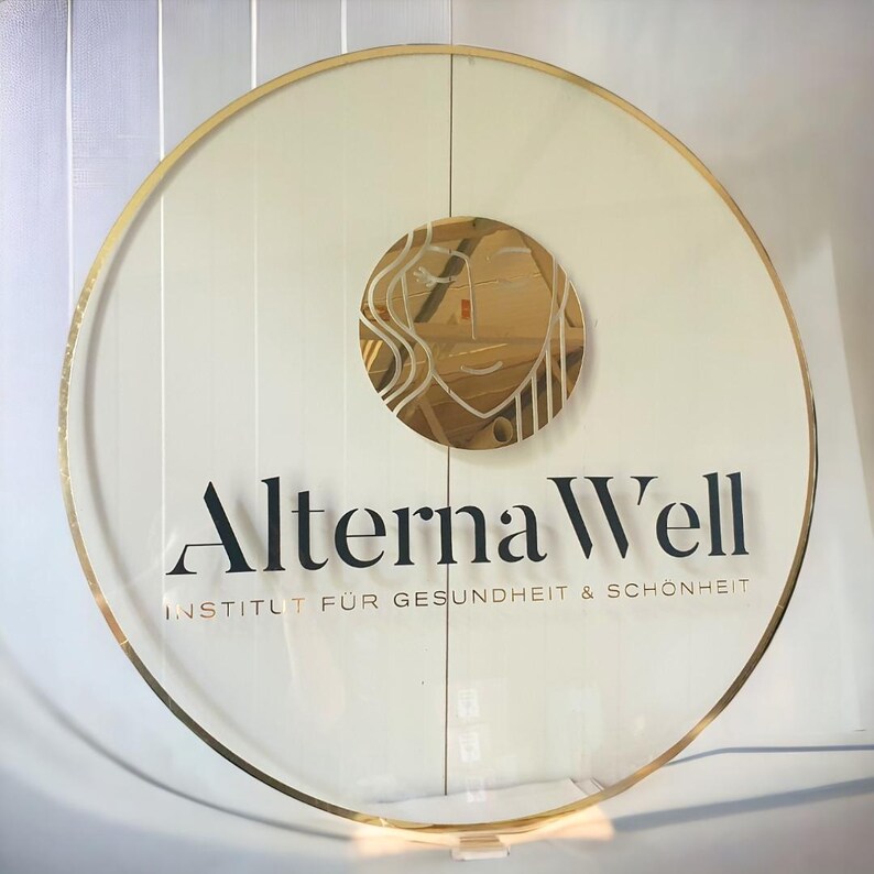 Custom Clear Acrylic Business Logo Sign, Custom Logo Sign for Business ...