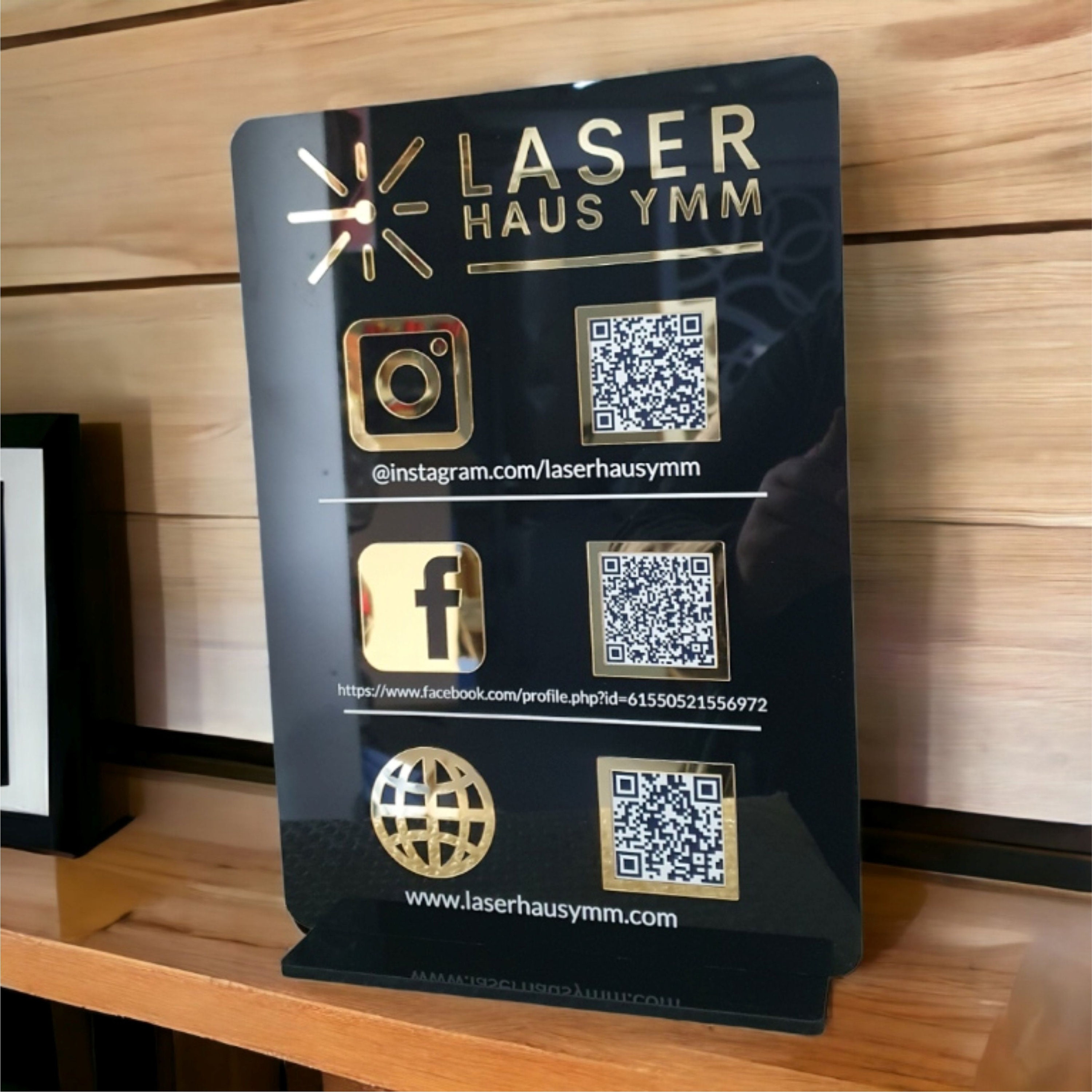 Custom QR Code Business Sign, Social Media Display (A4) - Etsy