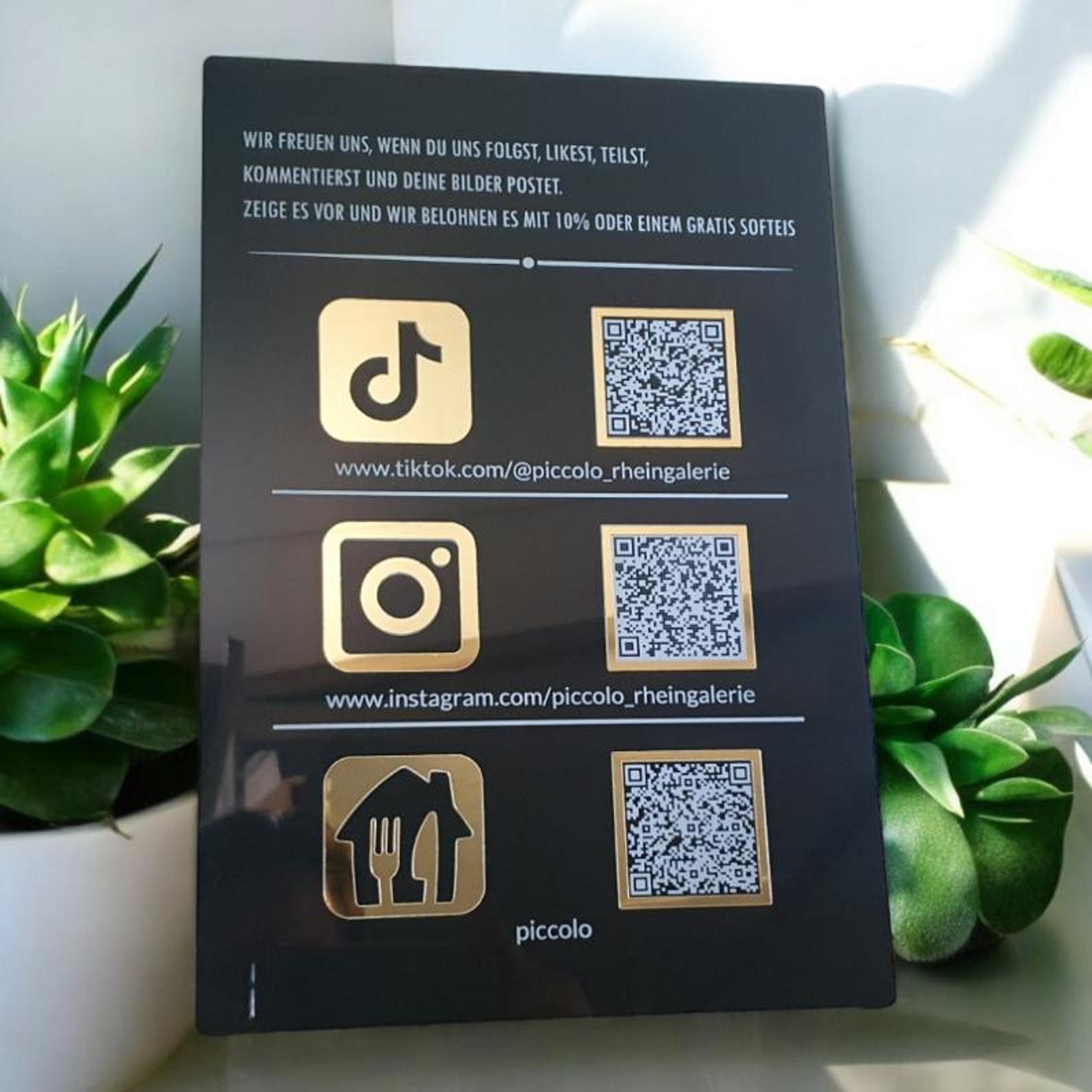 Custom QR Code Business Sign, Social Media Display (A4) - Etsy