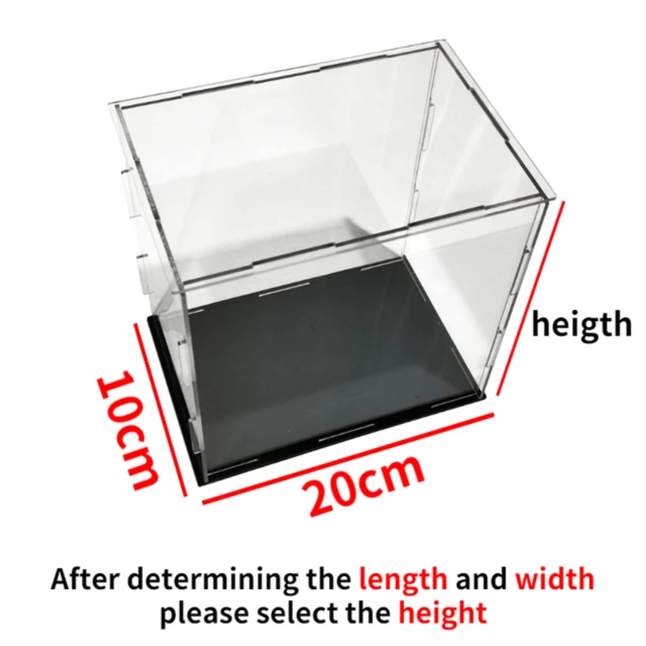 DIY Clear Acrylic Display Box With Black Base - Etsy