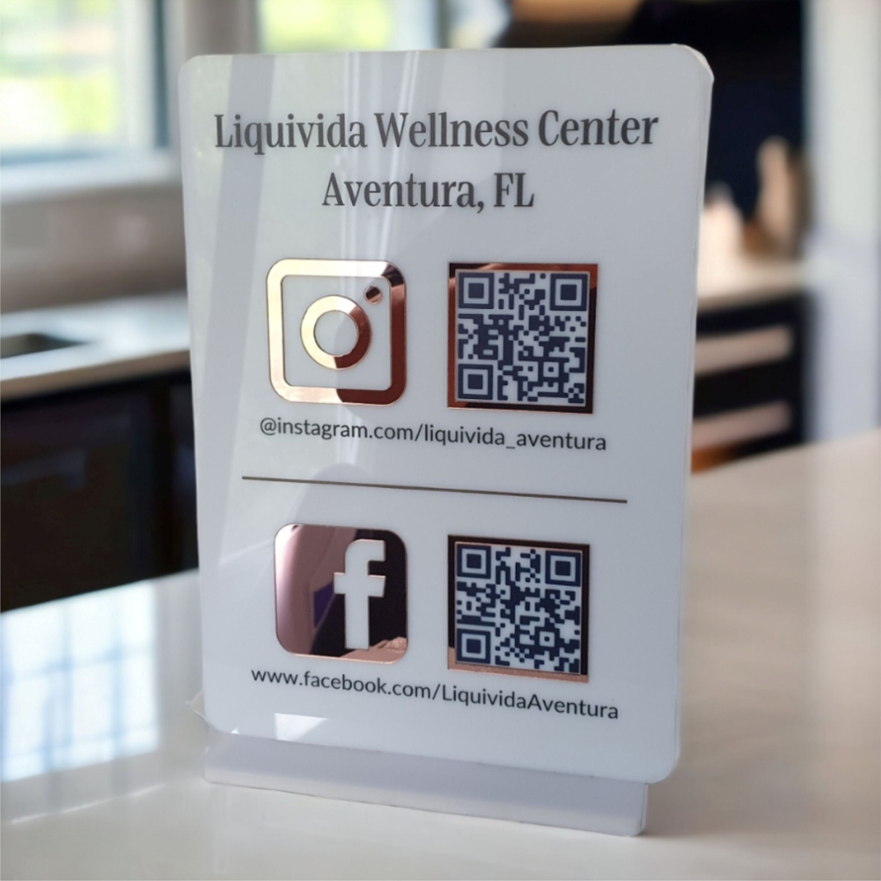 Custom QR Code Business Sign, Social Media Display (A4) - Etsy