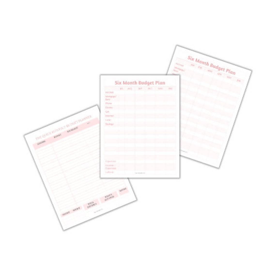 Simple Budgeting With Pretty Printable Sheets - Etsy