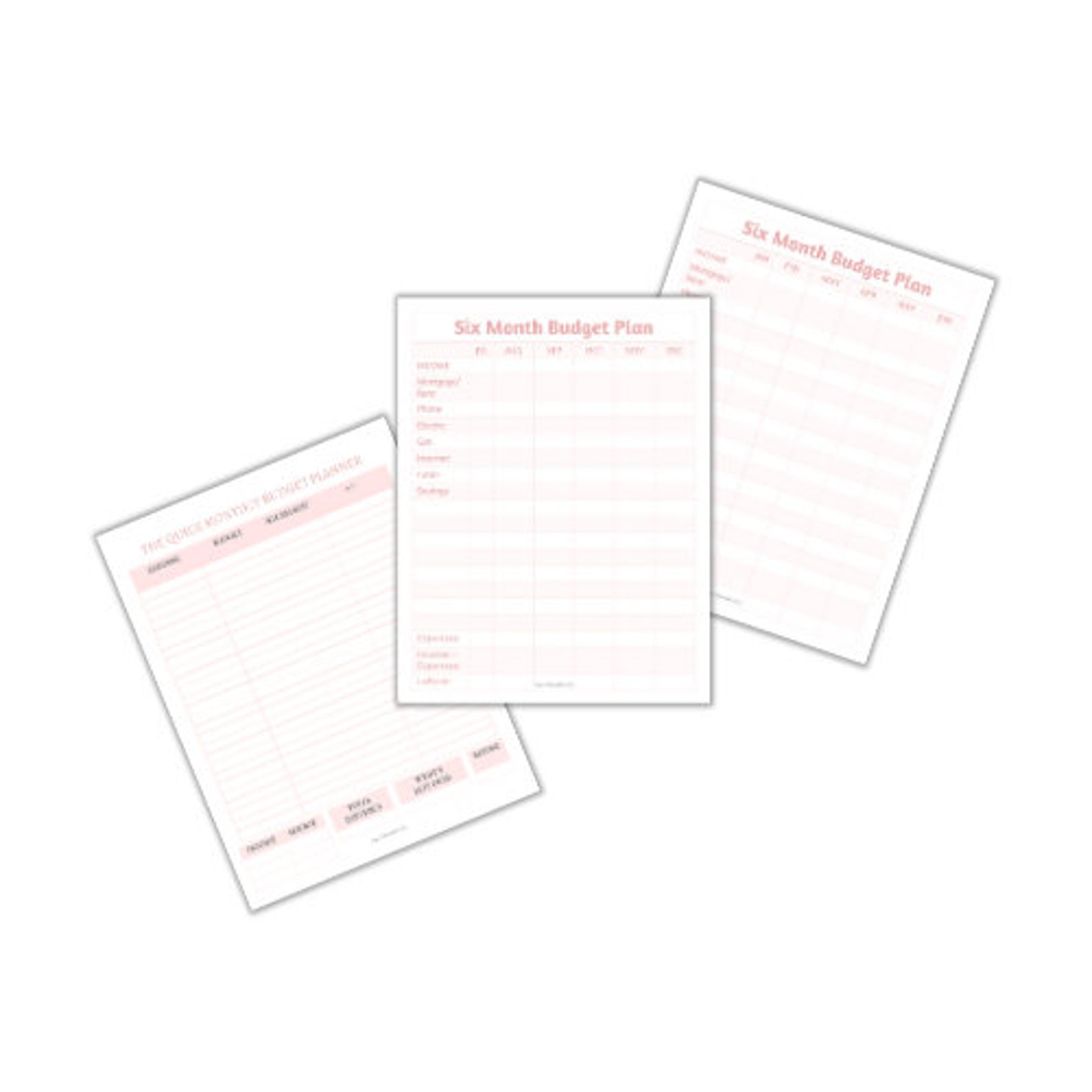 Simple Budgeting With Pretty Printable Sheets - Etsy