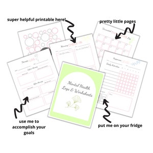 Mental Health Logs & Worksheets - Use Personally or in Therapy ...