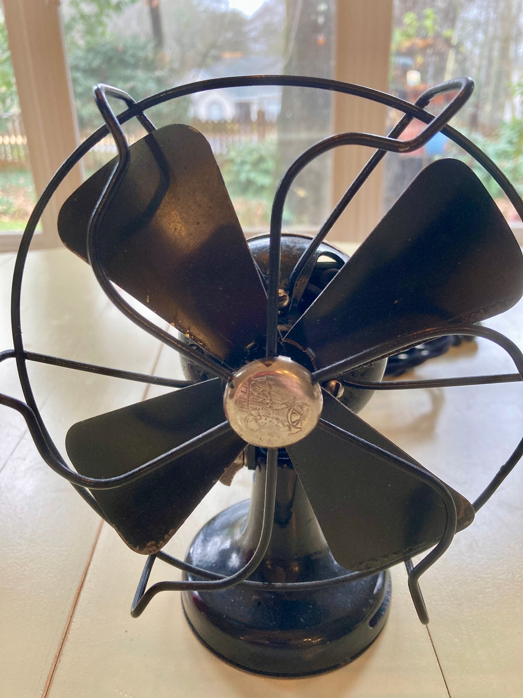 Vintage 1915 6-inch Polar Cub Desk Fan, Type D, AC Gilbert, Runs on AC ...