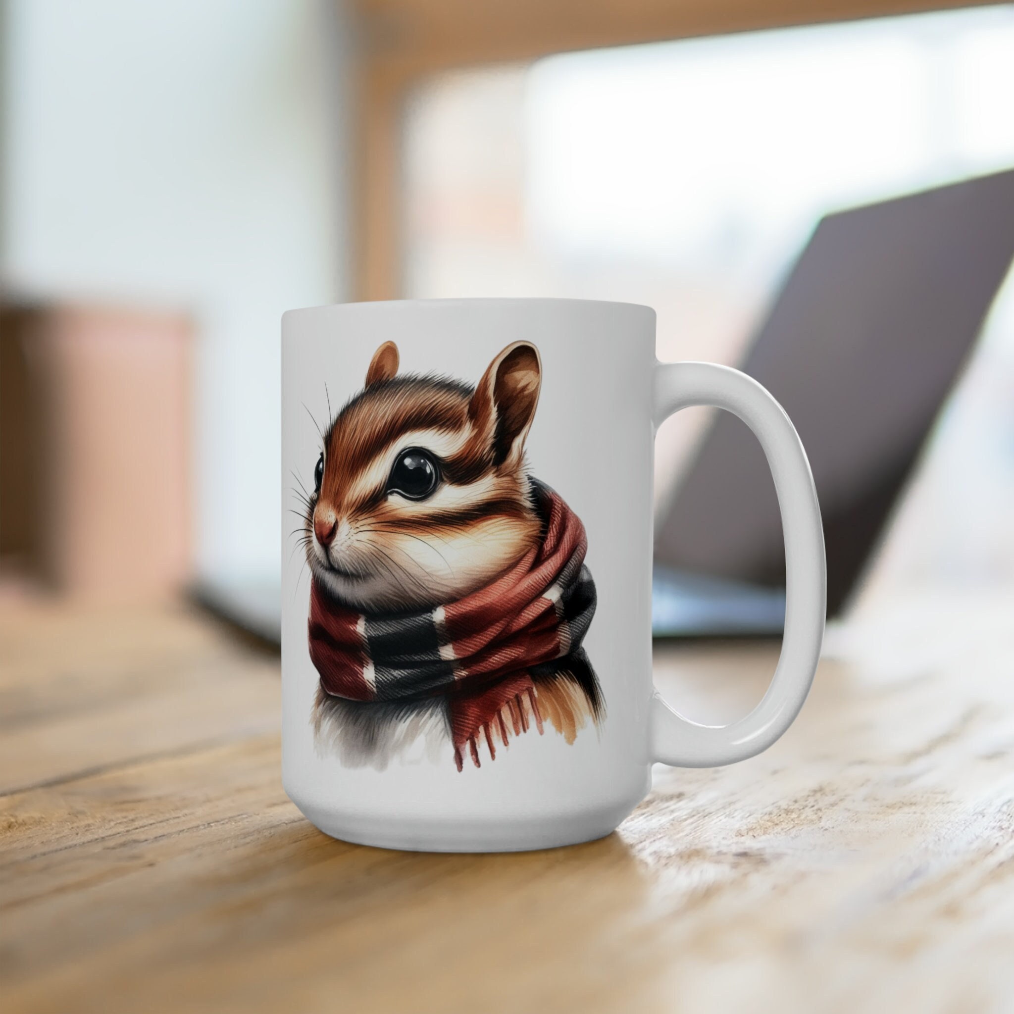 Chipmunk Mug, Mug for Nature Lovers, Funny Coffee Mug, Gift for ...