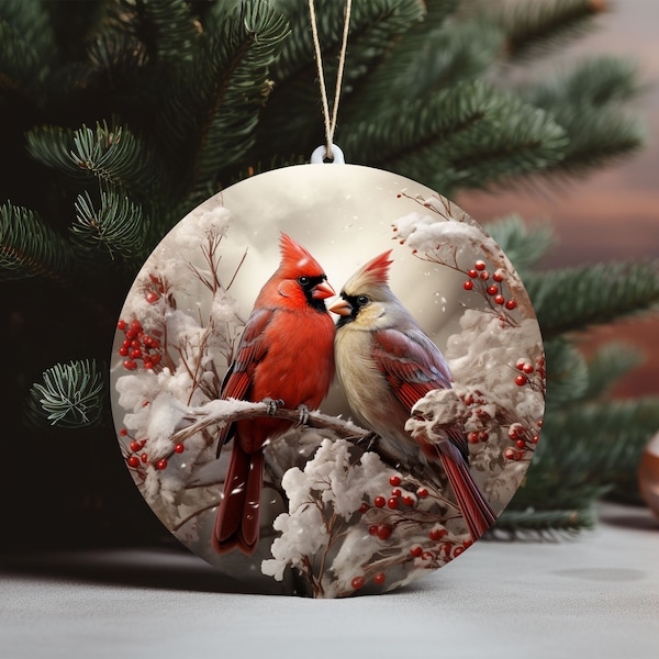 Cardinal Christmas Ornament - Etsy
