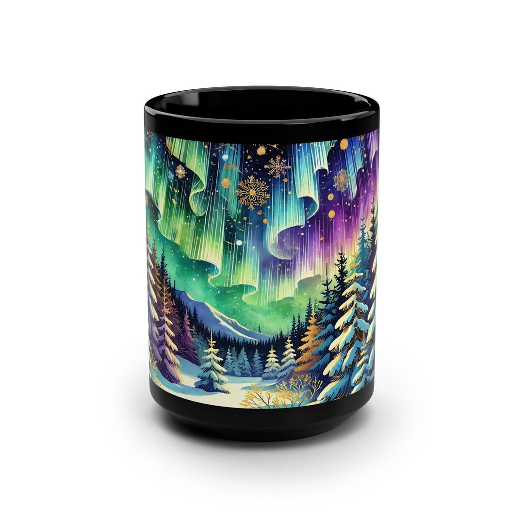 Northern Lights Mug, Aurora Borealis Cup, Northern Lights Drinkware ...