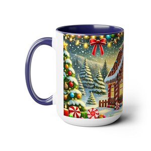 Gingerbread House Mug, Gingerbread Coffee Cup, Christmas Kitchen Decor ...