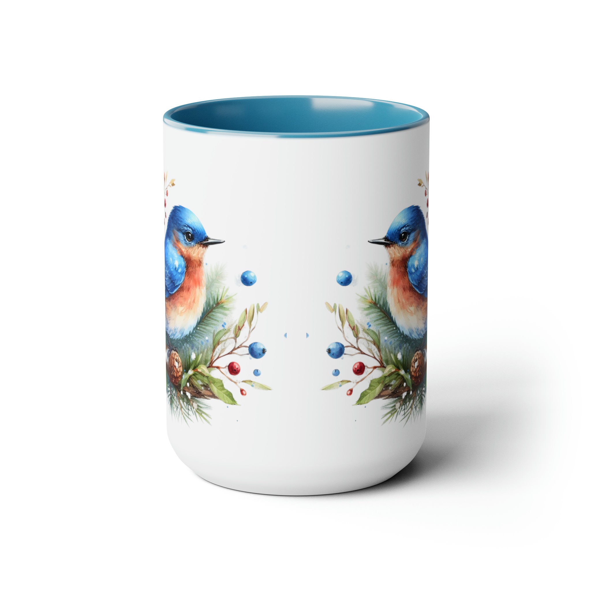 Eastern Blue Bird Mug, Bird Retro Style Mug, Cottagecore Mug, Decor ...
