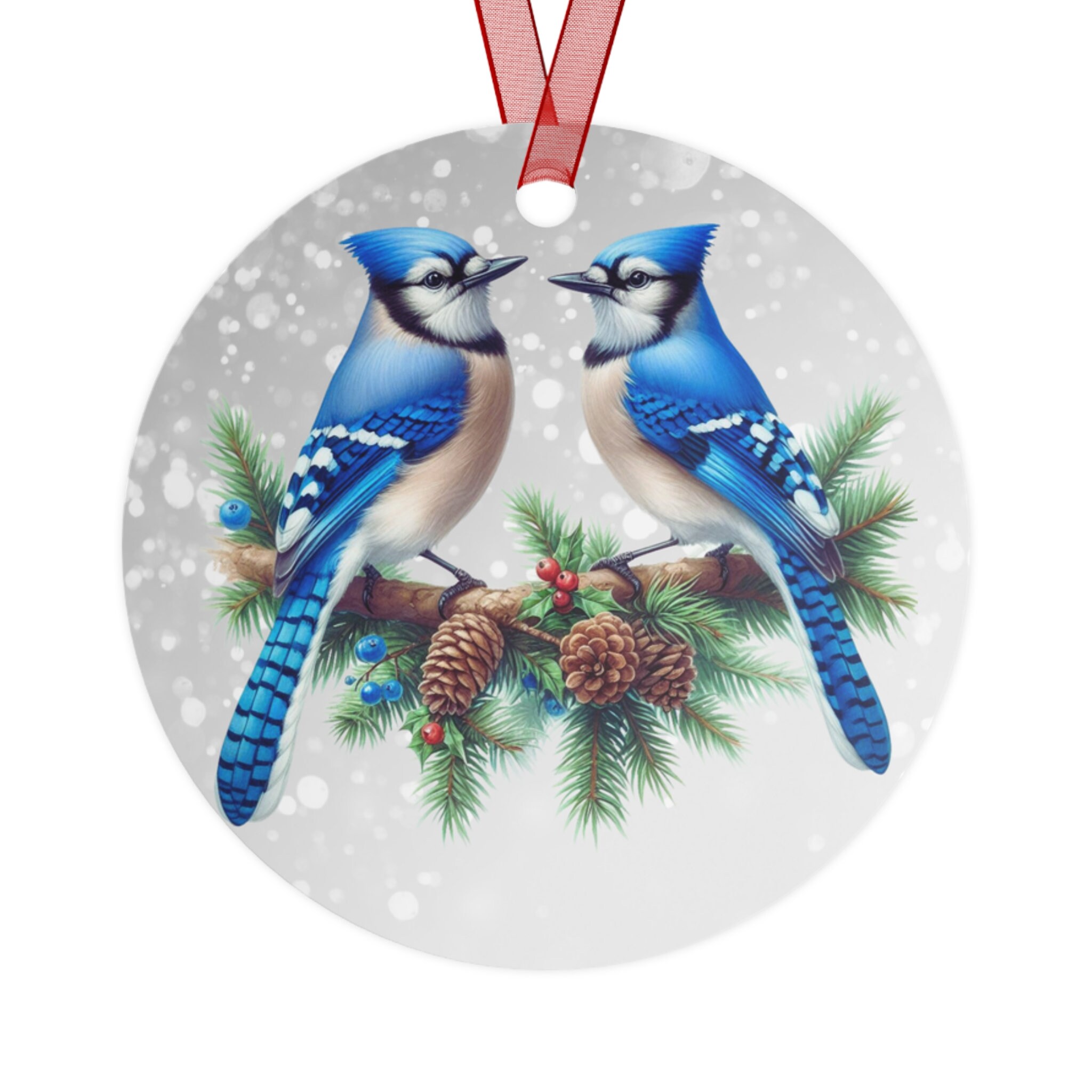 Blue Jay Ornament, Cute Blue Jay Christmas Ornament, Blue Jay Retro ...