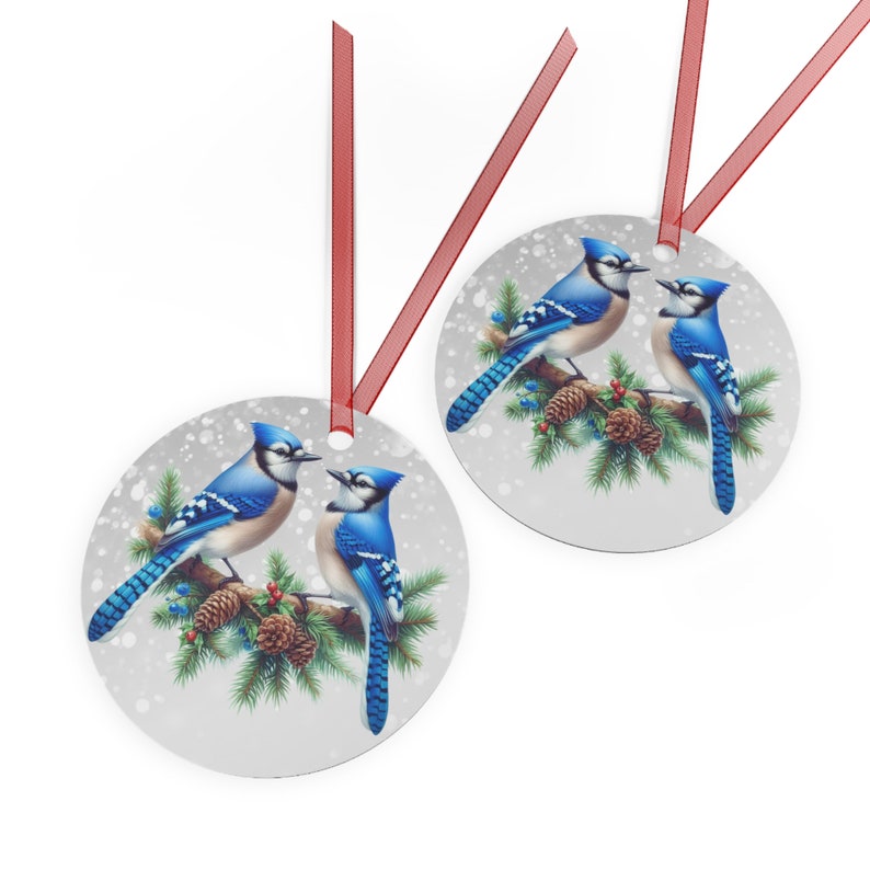 Blue Jay Ornament, Cute Blue Jay Christmas Ornament, Blue Jay Retro ...