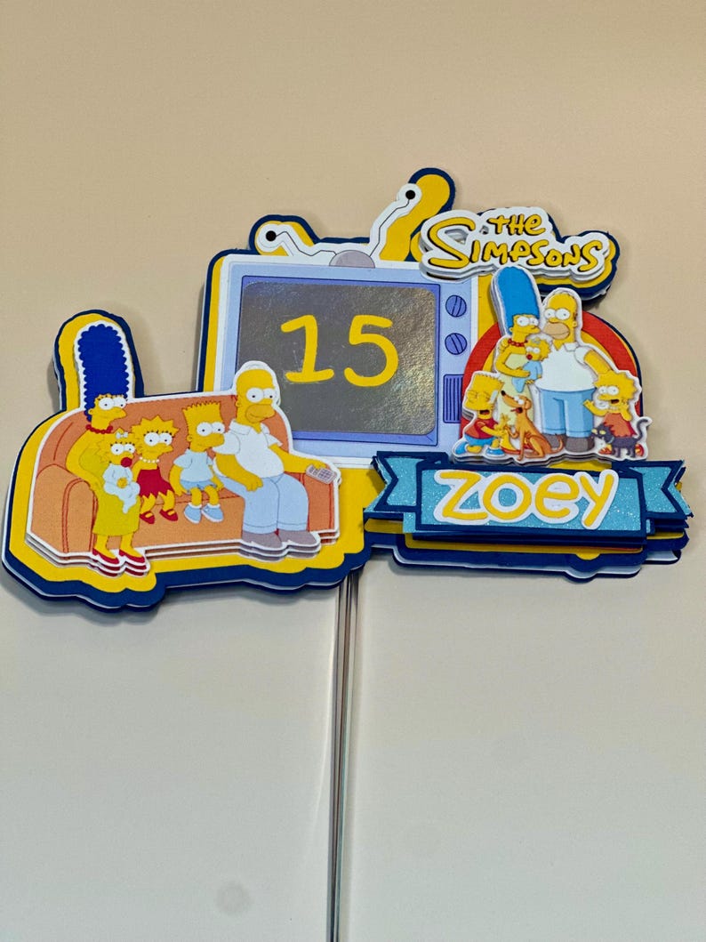 Simpsons Cake Topper - Etsy