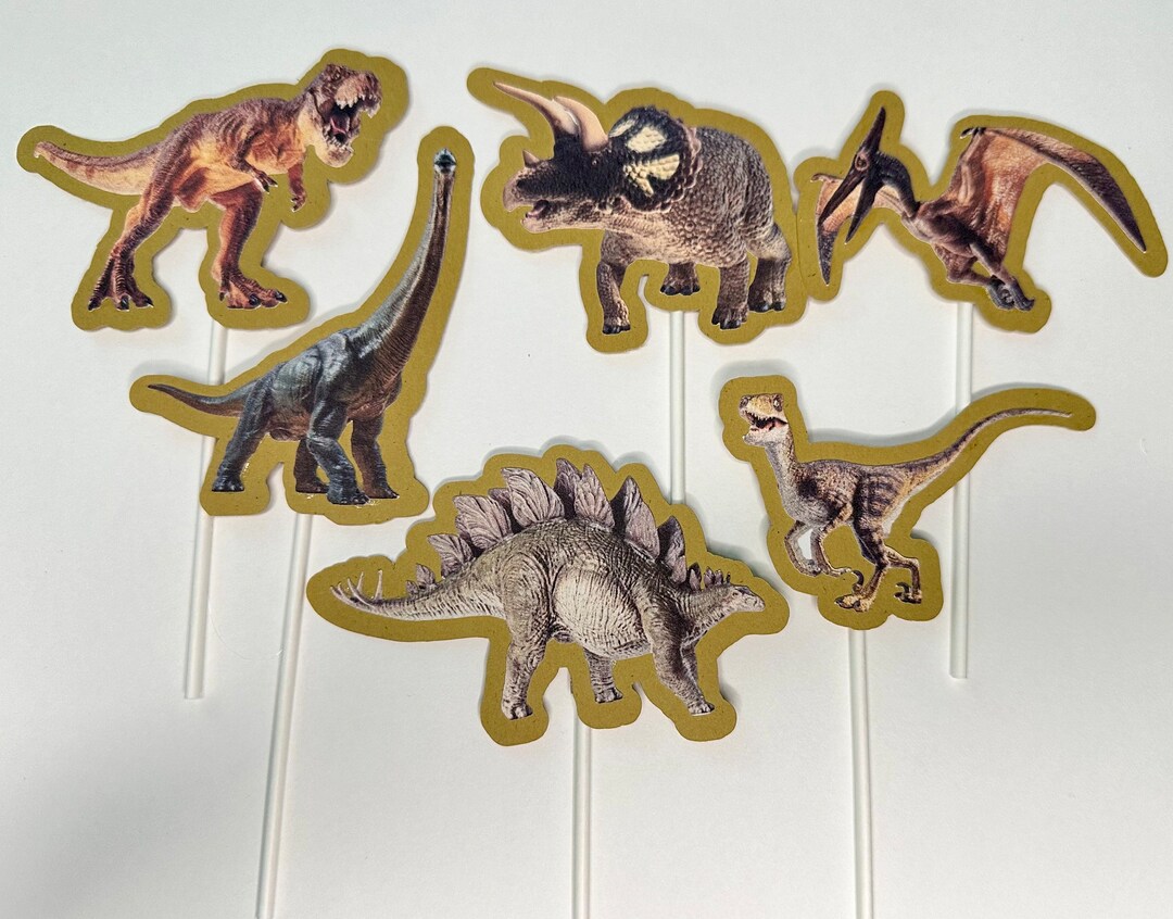 Dinosuar Cupcake Toppers - Etsy