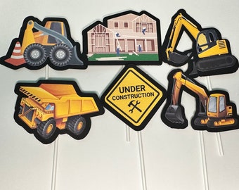 Construction Hand Tool Cupcake Toppers - Etsy