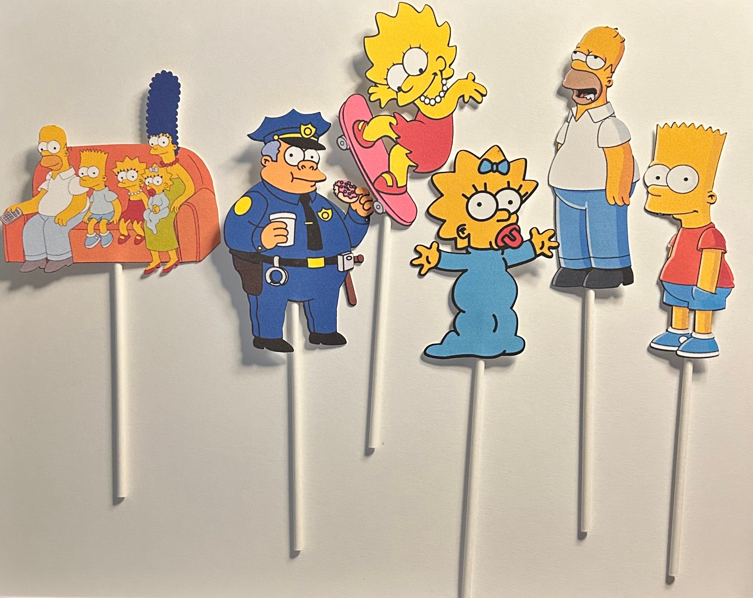 Simpsons Cupcake Toppers - Etsy