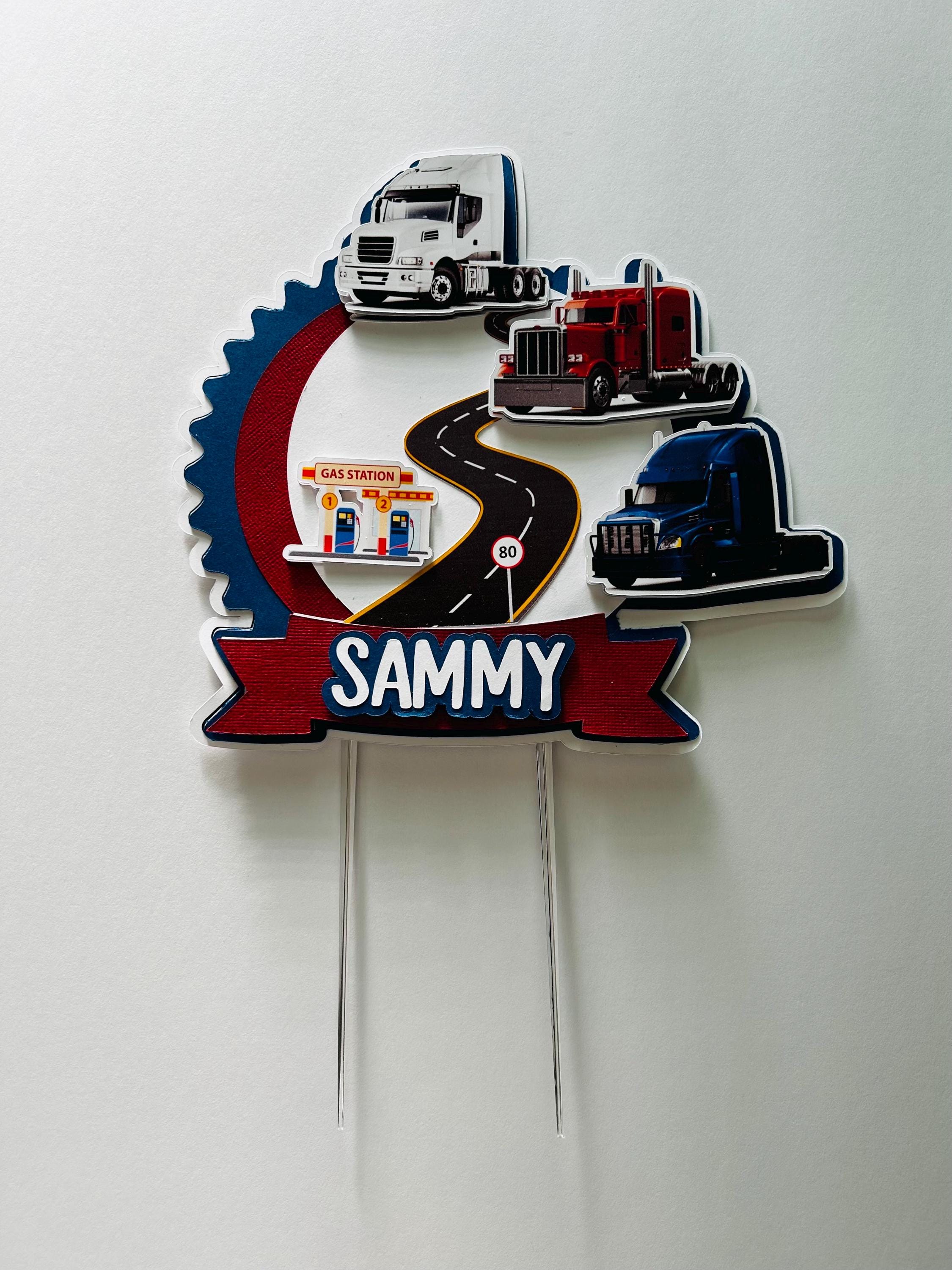 Semi Truck Cake Toppers - Etsy