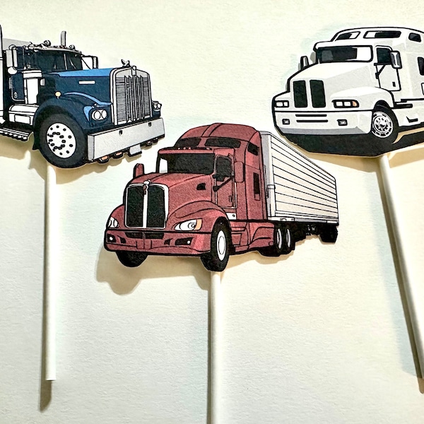 Truck Cupcake Topper - Etsy