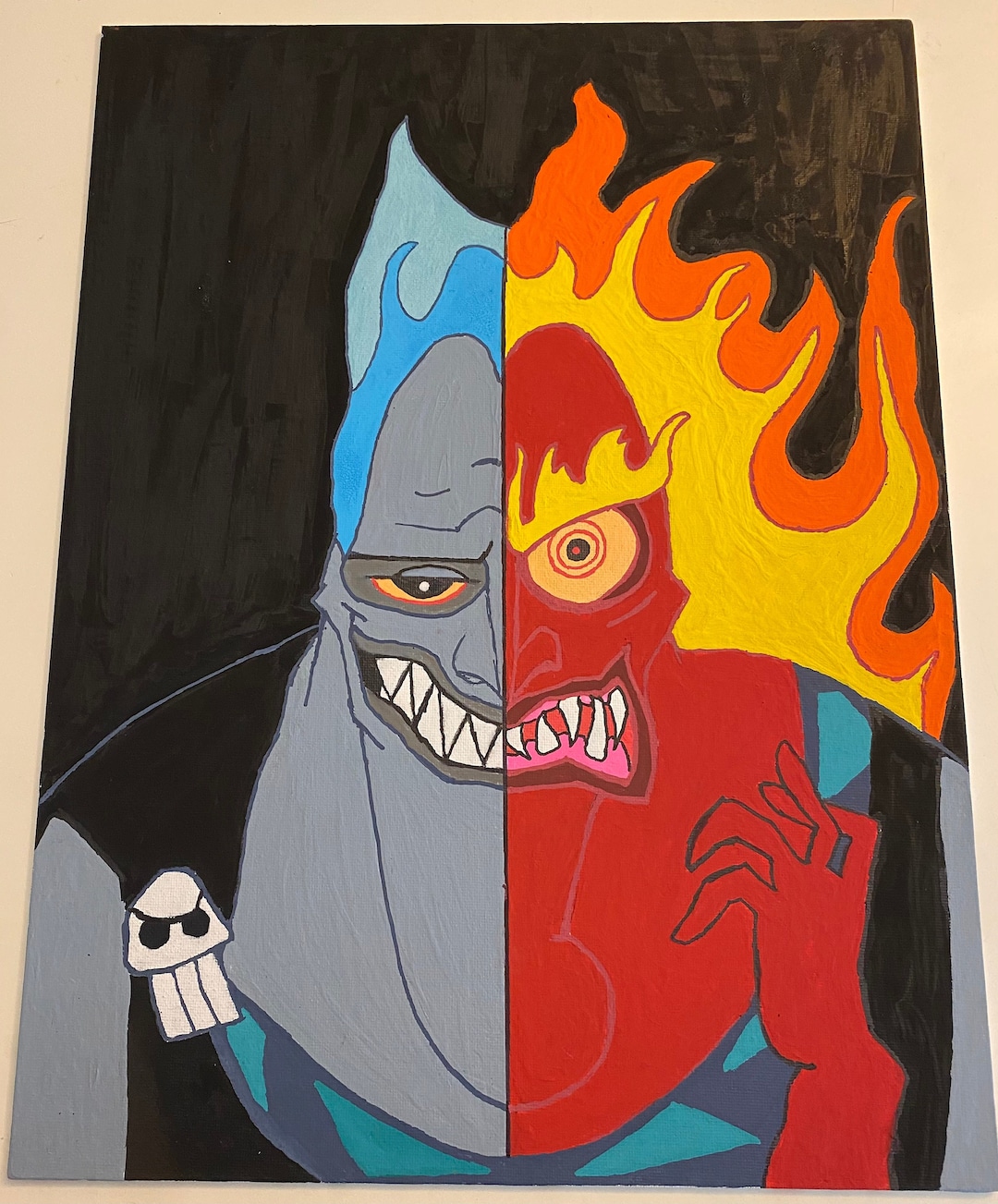 Hades Disney Hercules Canvas Painting Art (calm/normal and Mad/angry ...