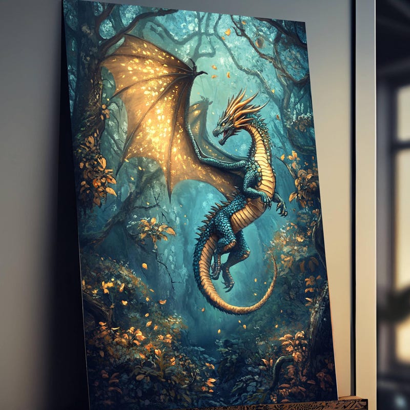 Dragon Print - Etsy