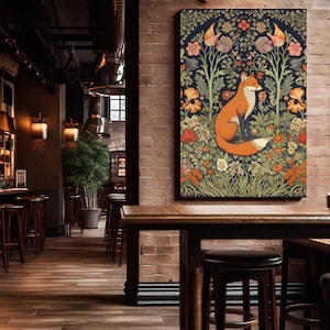 Fox Gifts, Vintage Fox Print, Fox Poster, Fox Wall Art, Fox Print ...