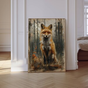 Fox Gifts, Vintage Fox Print, Fox Poster, Fox Wall Art, Fox Print ...
