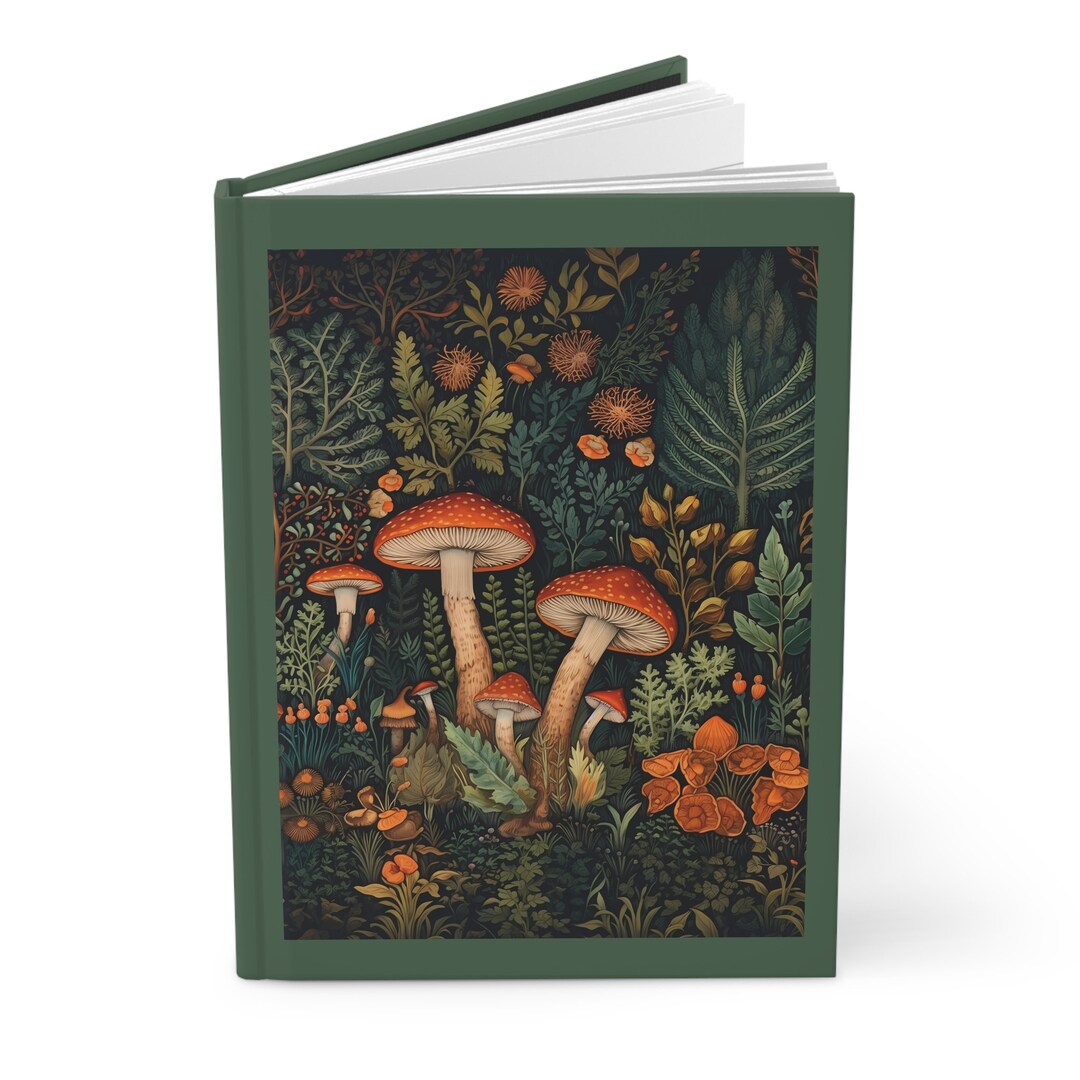 Mushroom Gift, Mushroom Journal, Vintage Aesthetic, Hardback Notebook ...