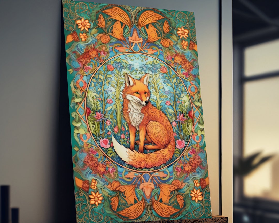 Fox Gifts, Vintage Fox Print, Fox Poster, Fox Wall Art, Fox Print ...