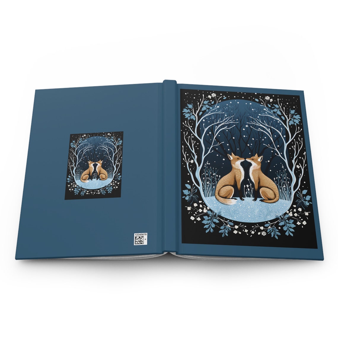 Fox Gifts, Hardcover Journal, Fox Lover Notebook, Aesthetic Notebook ...
