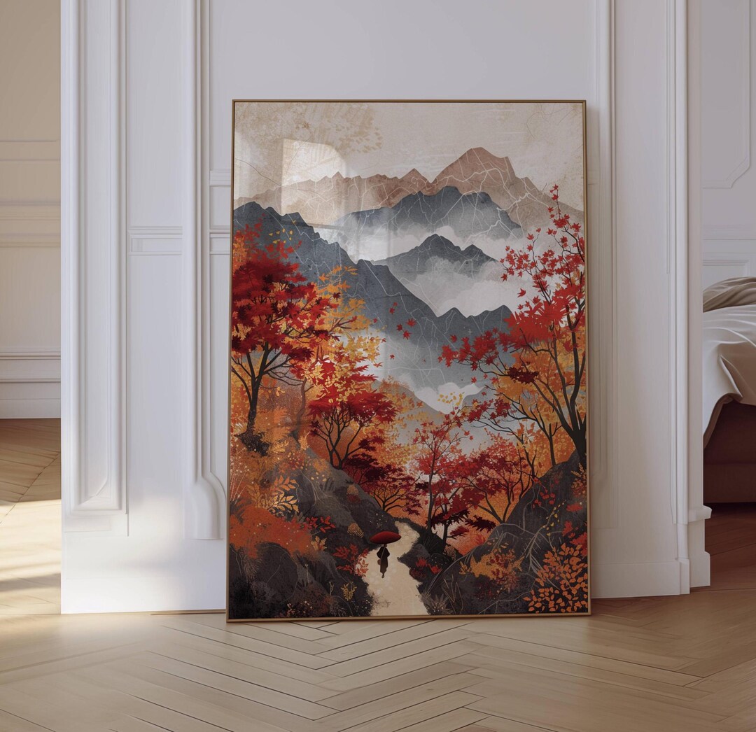 Ukiyo-e Wall Art, Japanese Print, Vintage Japanese Art, Fall Prints ...