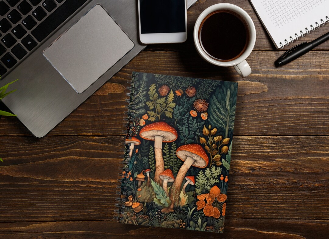 Mushroom Journal, Mushroom Gift, Mushroom Art, Dark Cottagecore, Dark ...