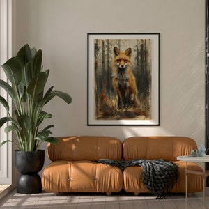 Fox Gifts, Vintage Fox Print, Fox Poster, Fox Wall Art, Fox Print ...