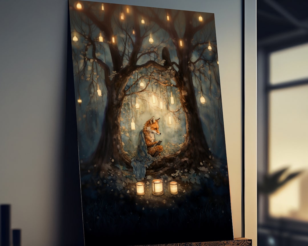 Fox Gifts, Vintage Fox Print, Fox Poster, Fox Wall Art, Fox Print ...