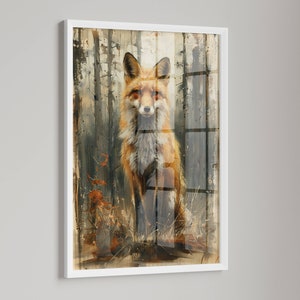 Fox Gifts, Vintage Fox Print, Fox Poster, Fox Wall Art, Fox Print ...