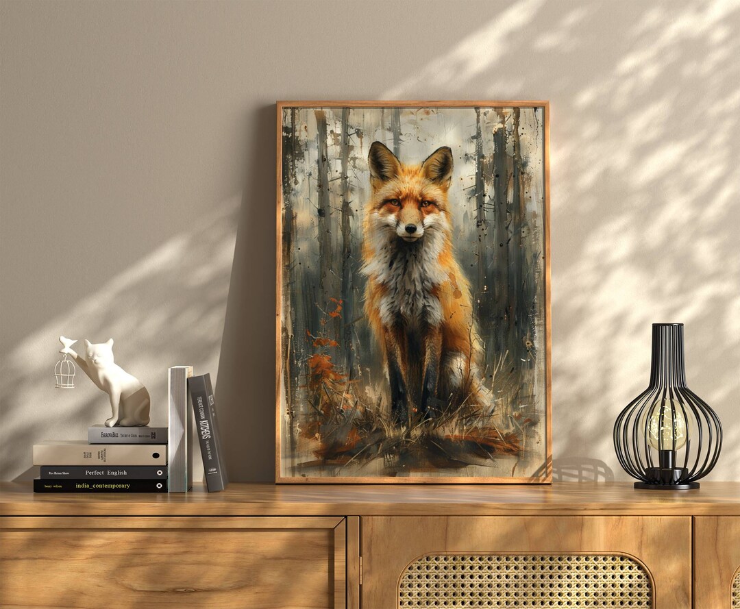 Fox Gifts, Vintage Fox Print, Fox Poster, Fox Wall Art, Fox Print ...