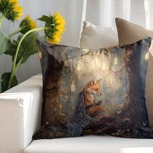 Fox Pillow, Fox Gifts, Fox Decor, Fox Throw Aesthetic Room Decor ...