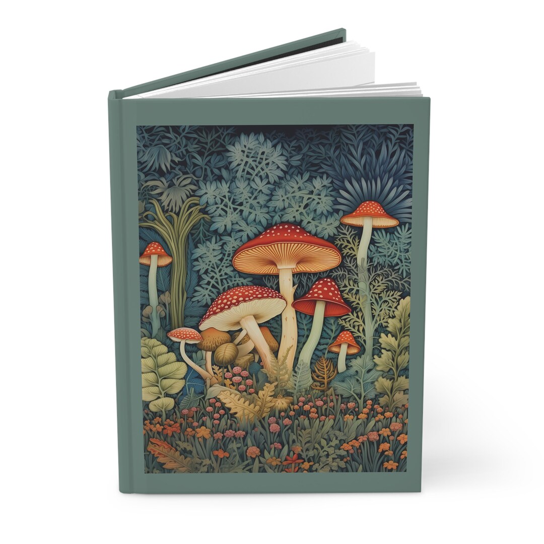 Mushroom Journal, Mushroom Gift, Vintage Aesthetic, Hardback Notebook ...