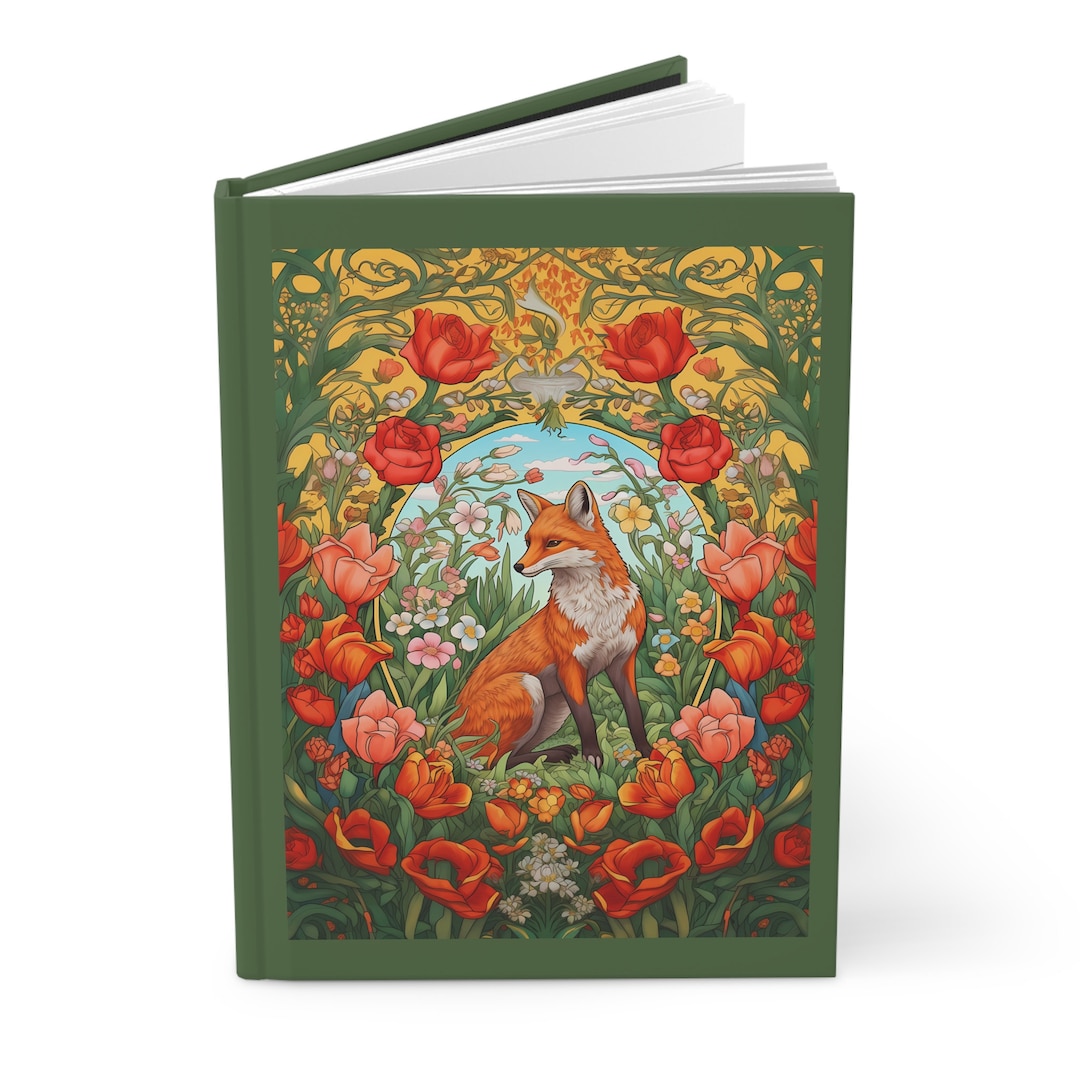 Fox Gifts, Fox Journal, Fox Lover Notebook, Artful Art, Aesthetic ...