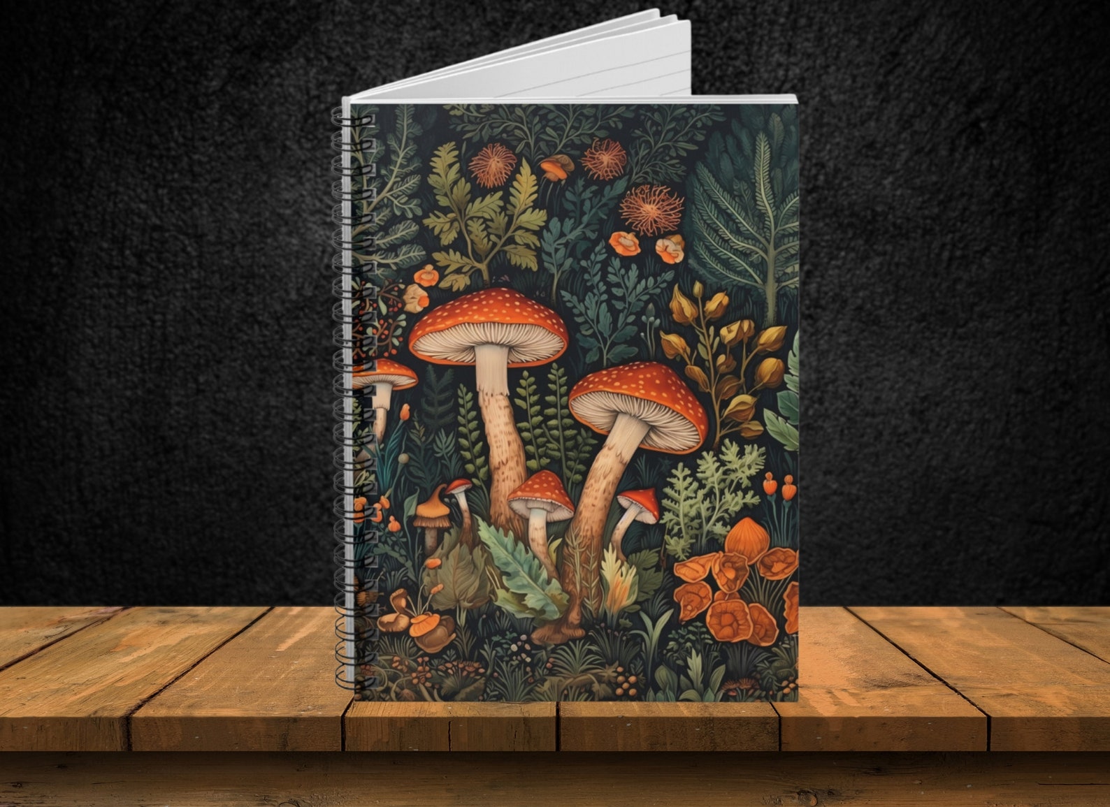 Mushroom Journal, Mushroom Gift, Mushroom Art, Dark Cottagecore, Dark ...